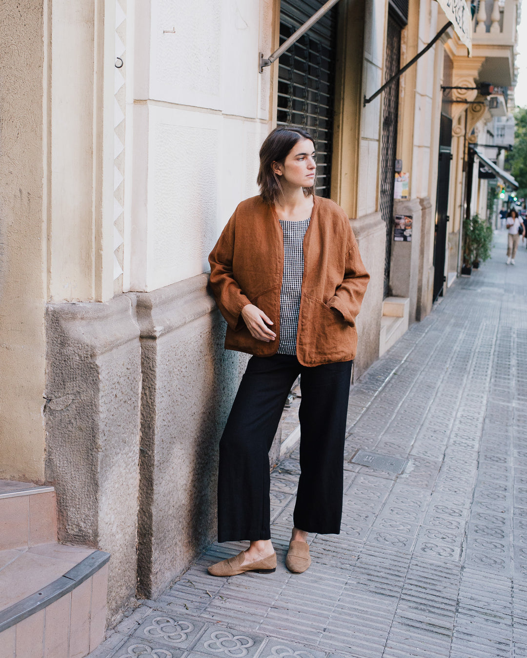 SARAH fit and flare linen pants – notPERFECTLINEN